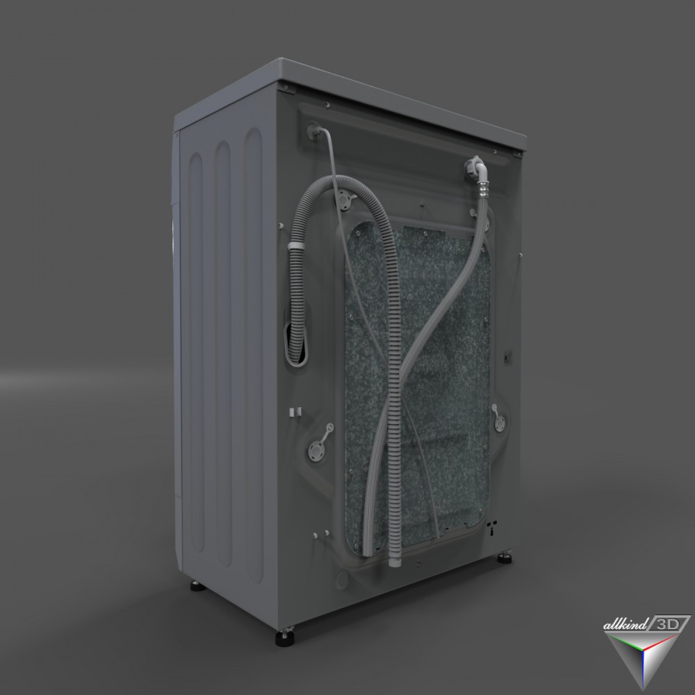 AllKind3D.com 3Dmodel washing machine LG intellowasher 3,5kg WD-80155SP