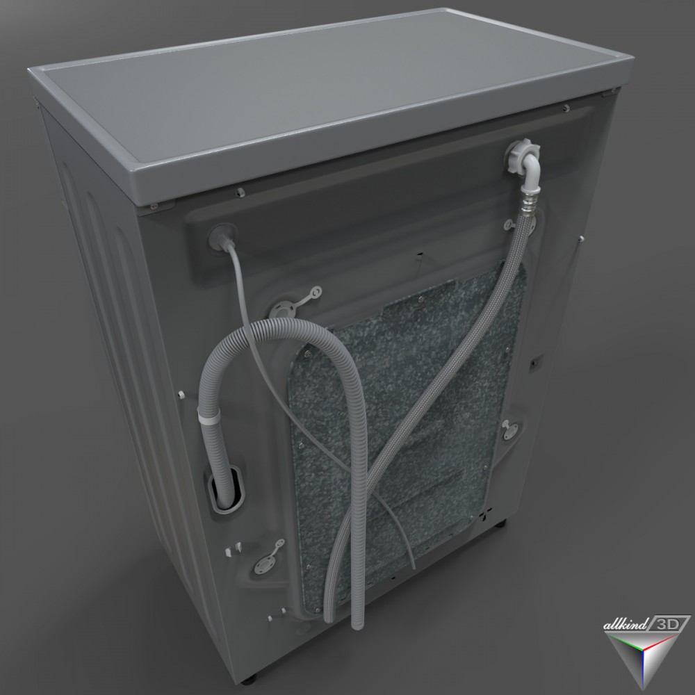 AllKind3D.com 3Dmodel washing machine LG intellowasher 3,5kg WD-80155SP