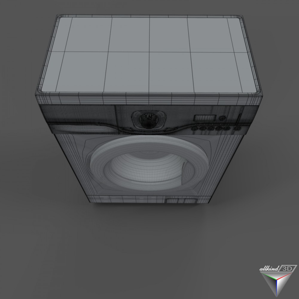 AllKind3D.com 3Dmodel washing machine LG intellowasher 3,5kg WD-80155SP