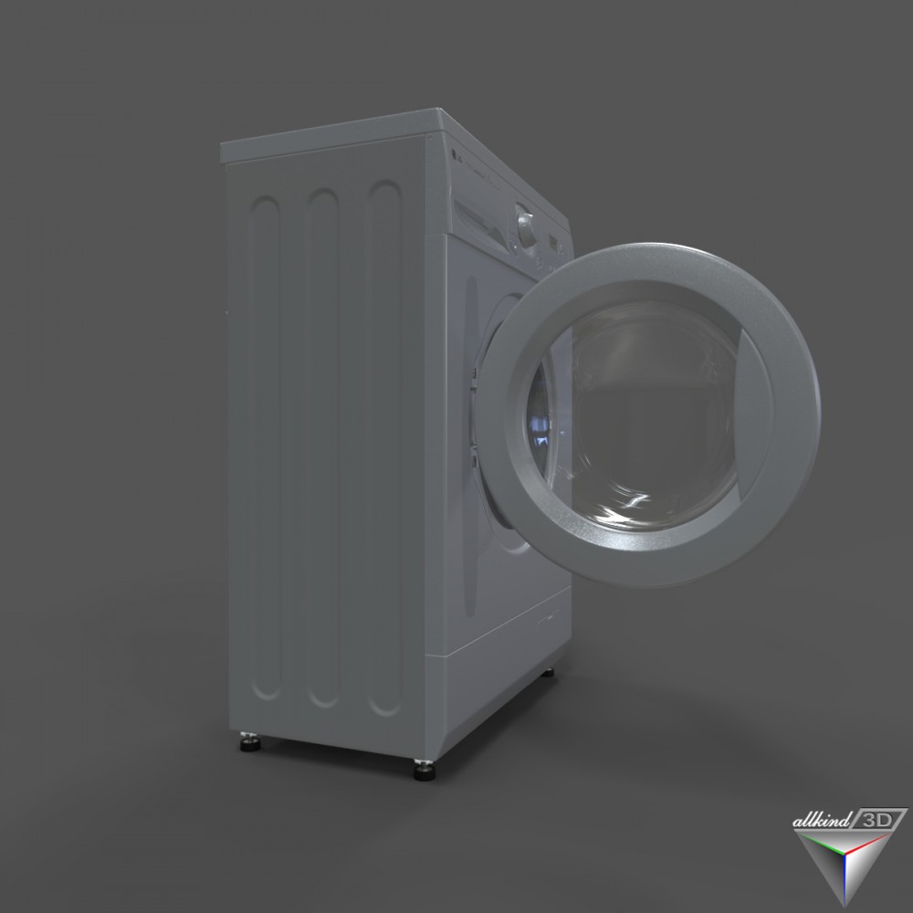 AllKind3D.com 3Dmodel washing machine LG intellowasher 3,5kg WD-80155SP