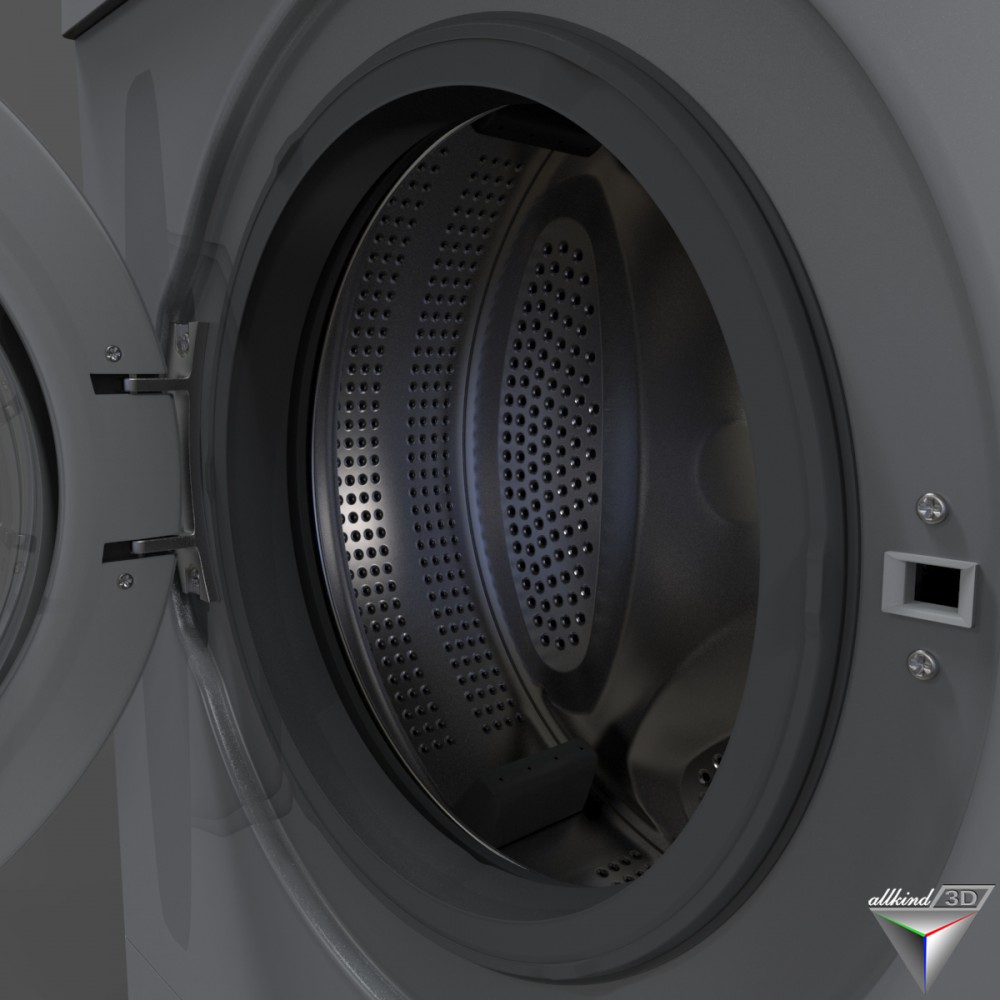 AllKind3D.com 3Dmodel washing machine LG intellowasher 3,5kg WD-80155SP