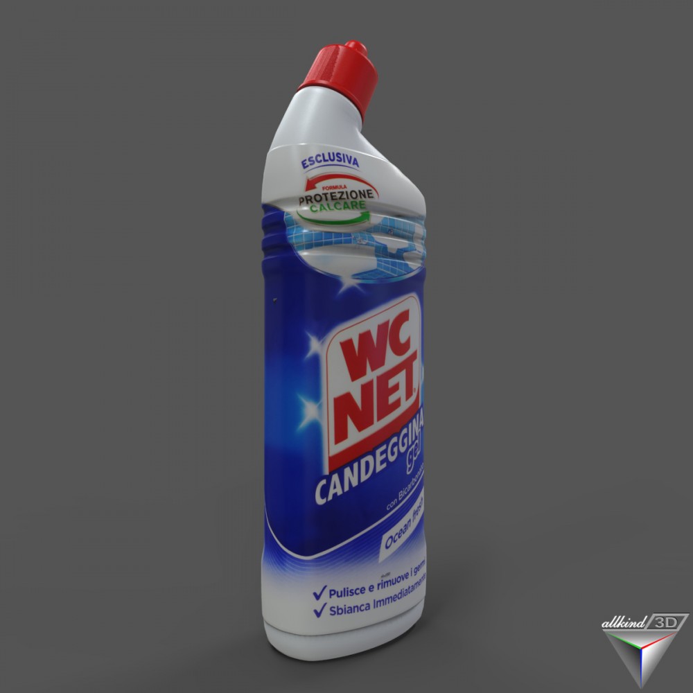 AllKind3D.com 3Dmodel detergent WC NET Candeggina Gel 700ml