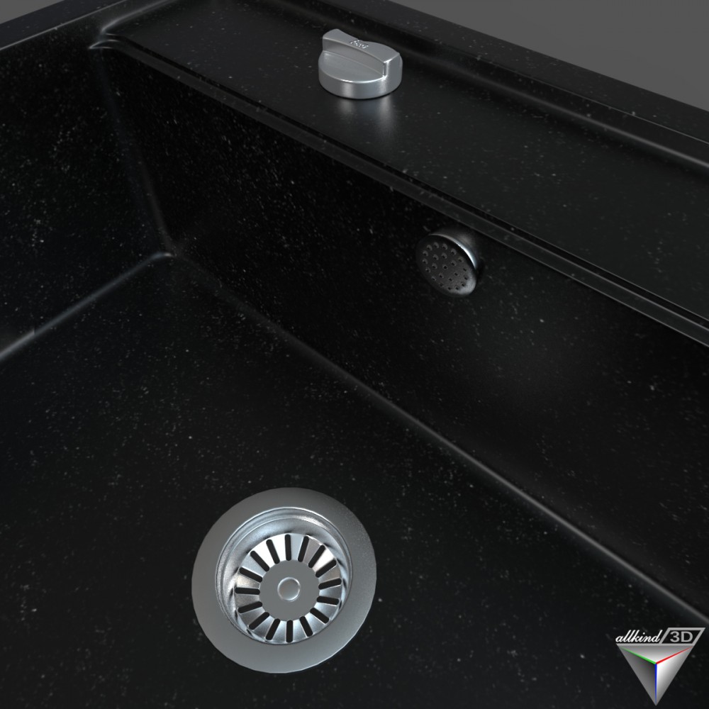 AllKind3D.com 3Dmodel kitchen sink Teka Menorca 60 S TG